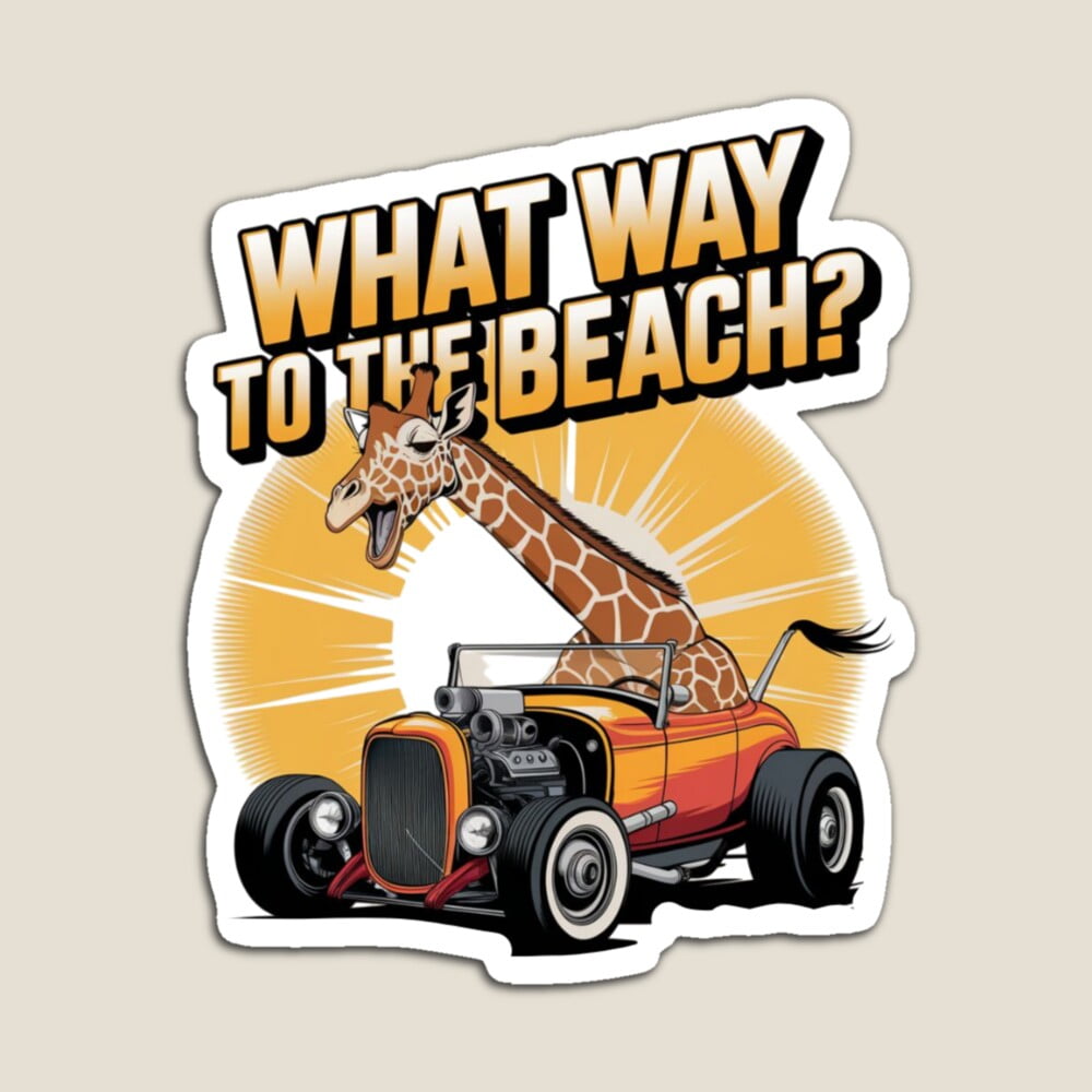Kira - What Way To The Beach - Speed Junkie Sticker - 1306 Hot Trending ...