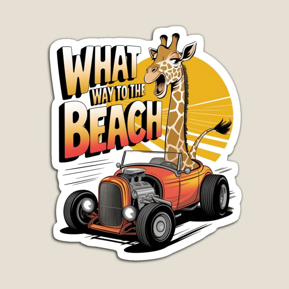 Kira - What Way To The Beach - Speed Junkie Sticker - 1307 Hot Trending ...