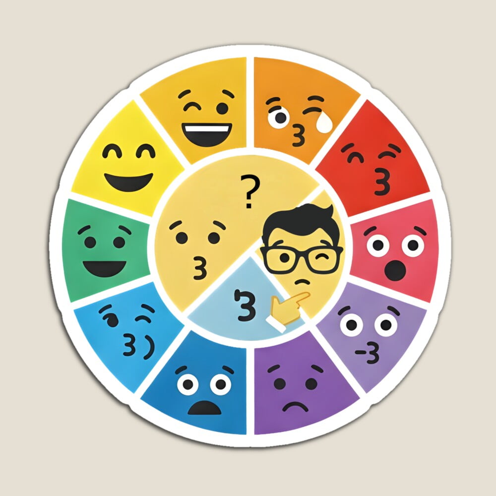 Kira - Wheel Of Emotions Sticker - 7100 Hot Trending Vinyl Stickers ...