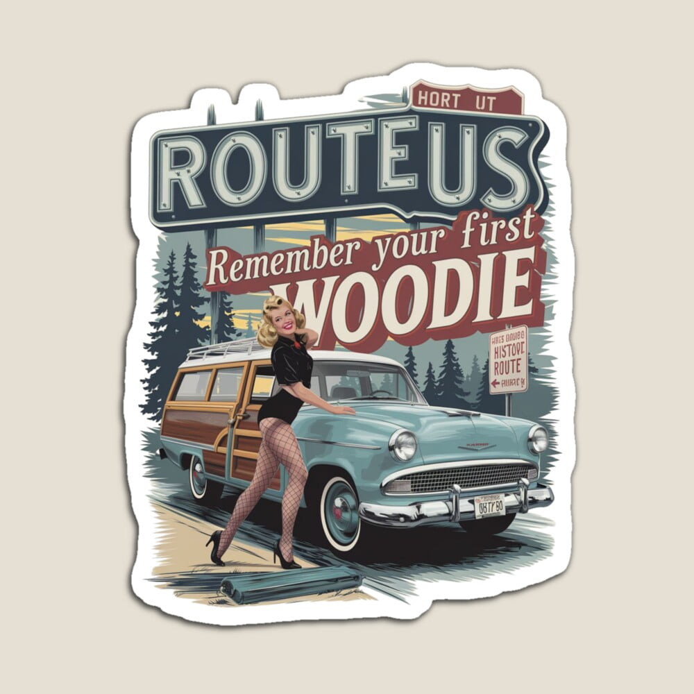 Kira - Woodie - Station Wagon - Woodie Wagon Sticker - 1302 Hot ...