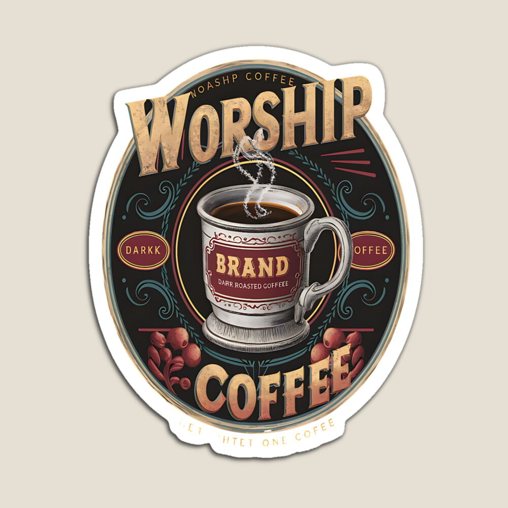 Kira - Worship Coffee Sticker - 5081 Hot Trending Vinyl Stickers ...