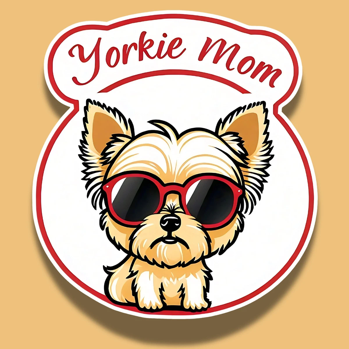 Kira Yorkie Mom Yorkshire Terrier Cute Dog Breed Vinyl Sticker ...