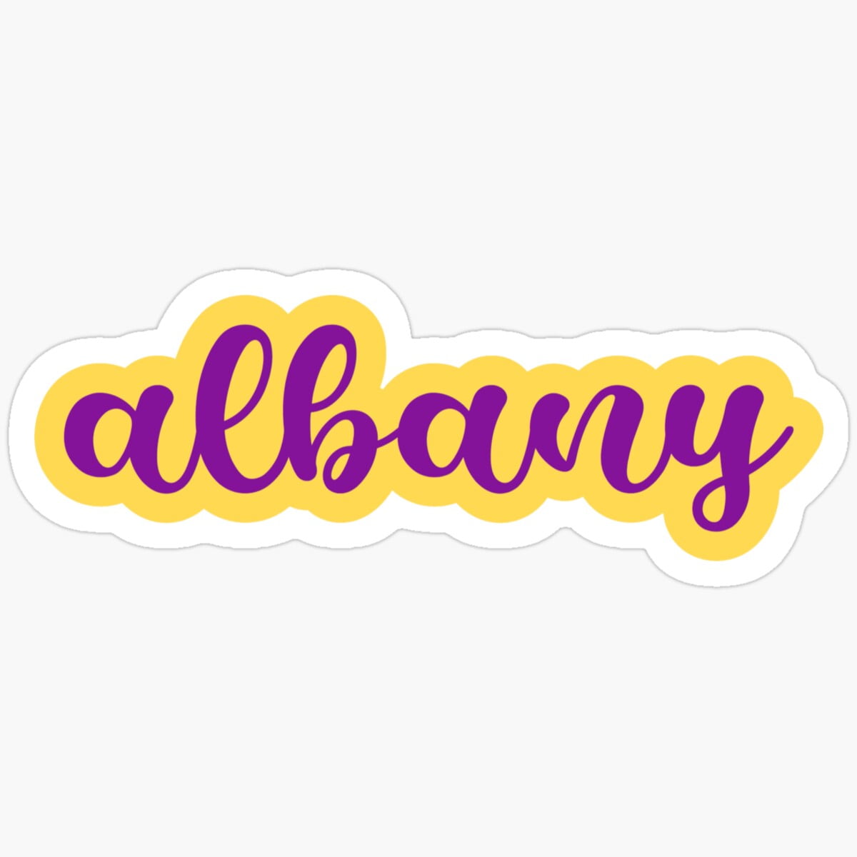 Kira albany script Sticker Waterproof Sticker for Water Bottles ...