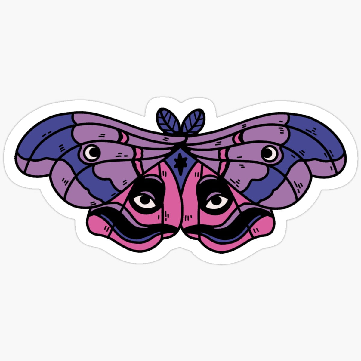Kira bi moth Sticker Waterproof Sticker for Water Bottles, Laptops ...