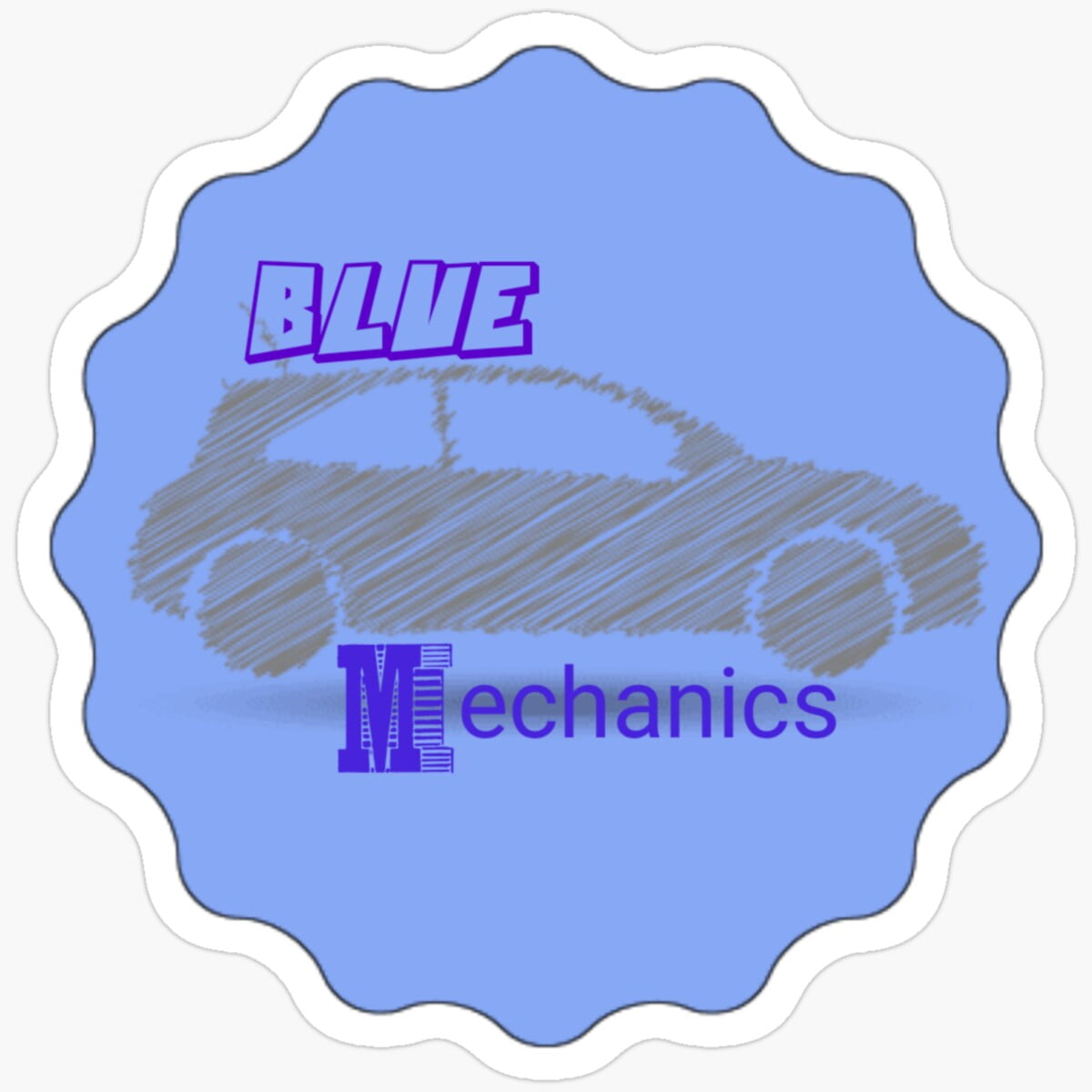 Kira bluey mechanics Sticker Waterproof Sticker for Water Bottles ...