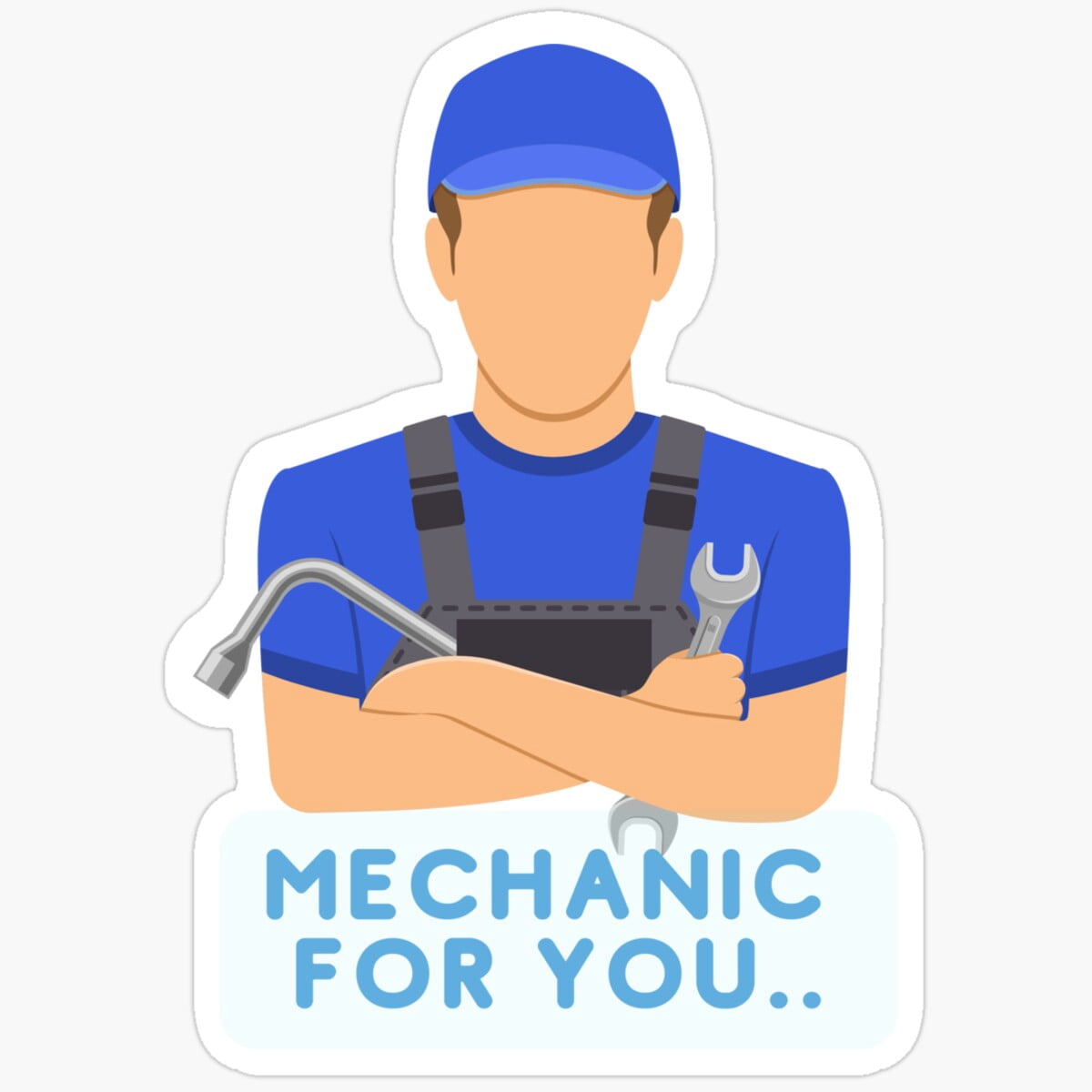 Kira bluey mechanics bluey mechanics bluey mechanics Sticker Waterproof ...