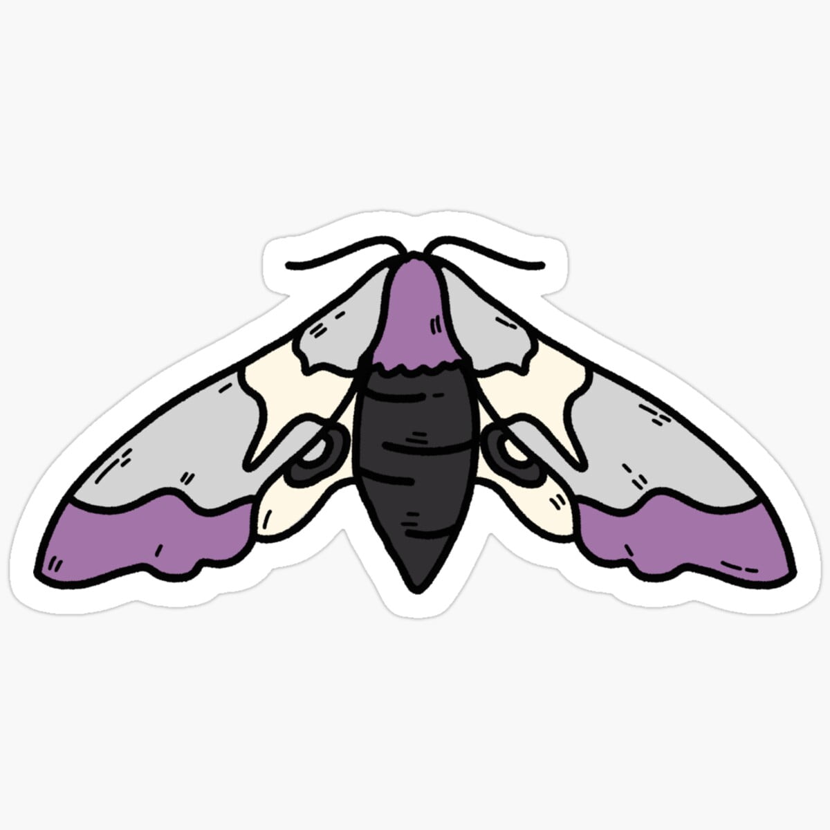 Kira demisexual moth Sticker Waterproof Sticker for Water Bottles ...