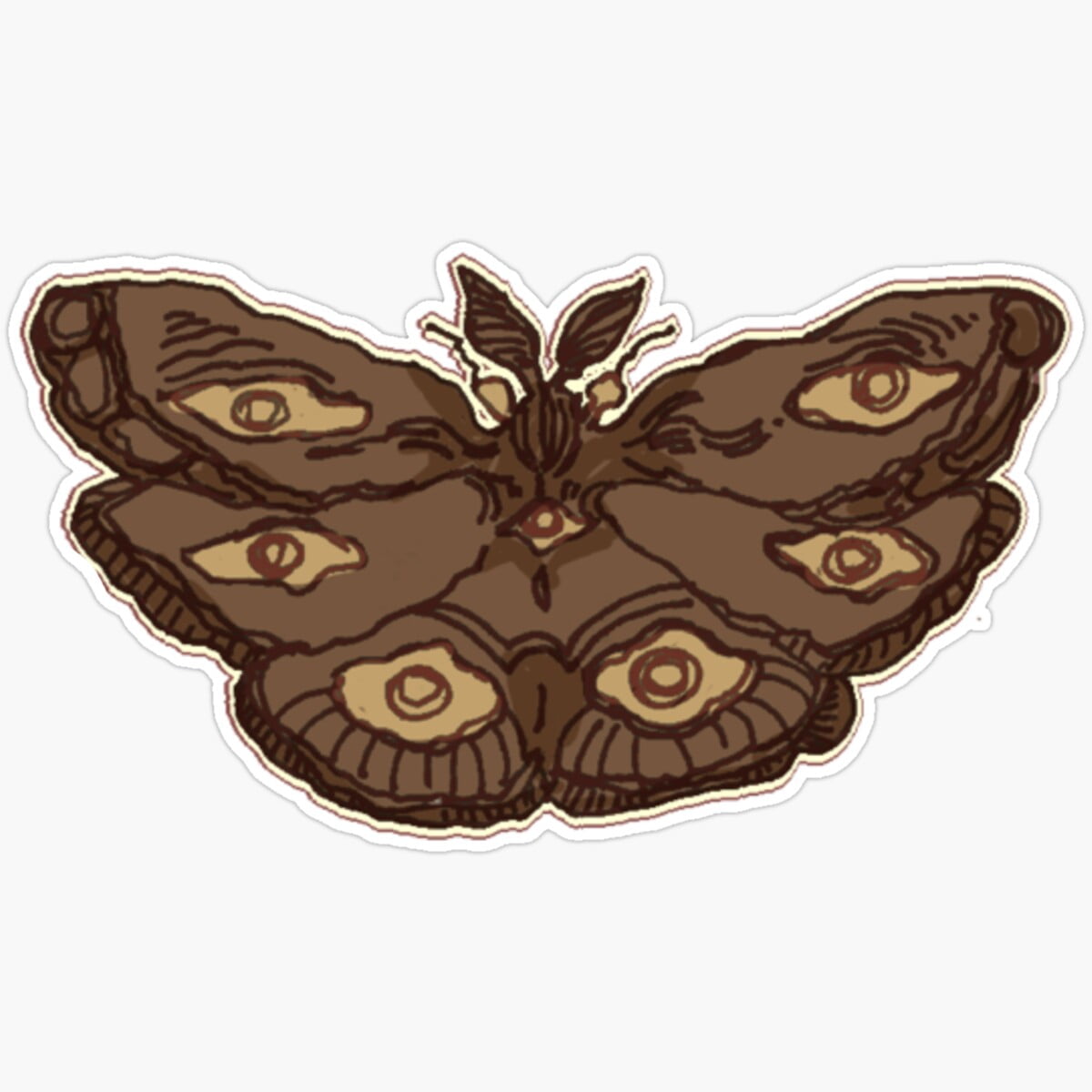 Kira gothic moth Sticker Decorative Laptop, Phone Stickers, Waterproof ...