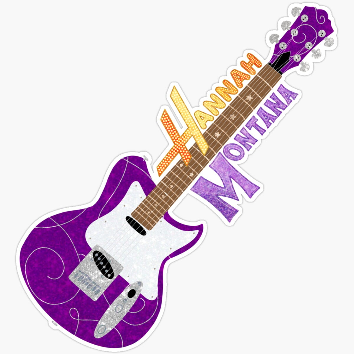 Kira hannah montana guitar ♥ Sticker Decorative Laptop, Phone Stickers ...