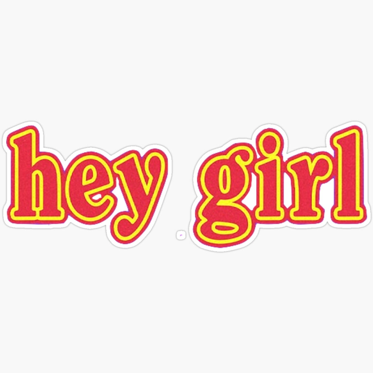 Kira hey girl by boy pablo Sticker Decorative Laptop, Phone Stickers ...