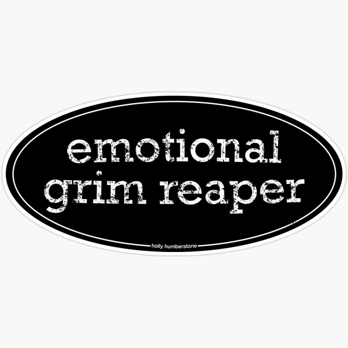 Kira holly humberstone scarlett emotional grim reaper Sticker ...
