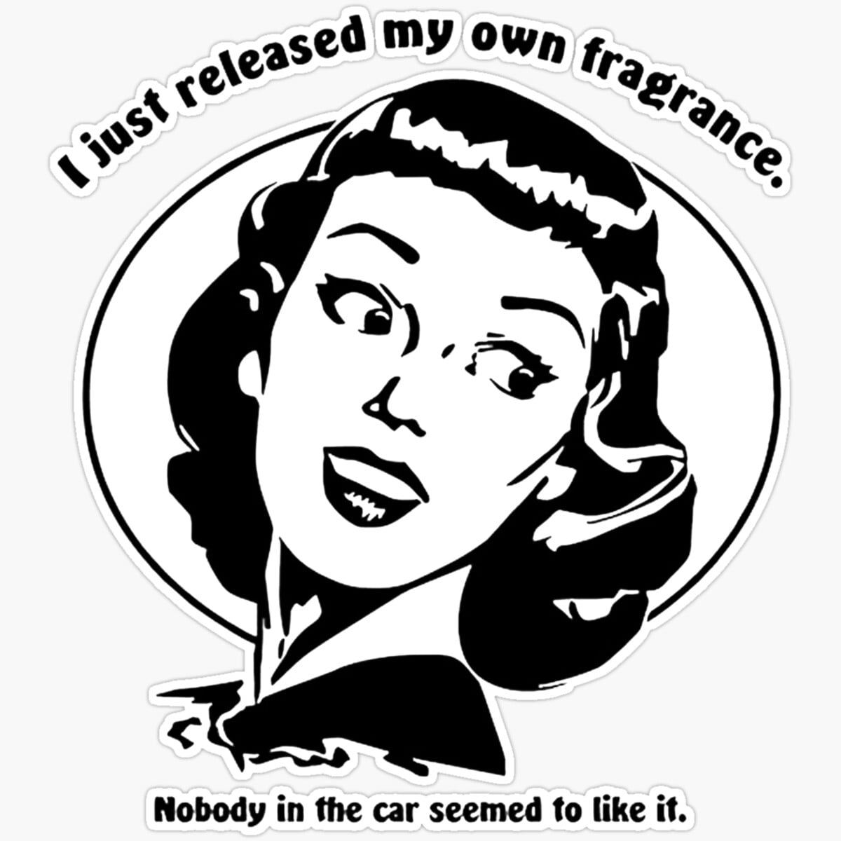Kira i just released my own fragrance girl funny Sticker Decorative ...