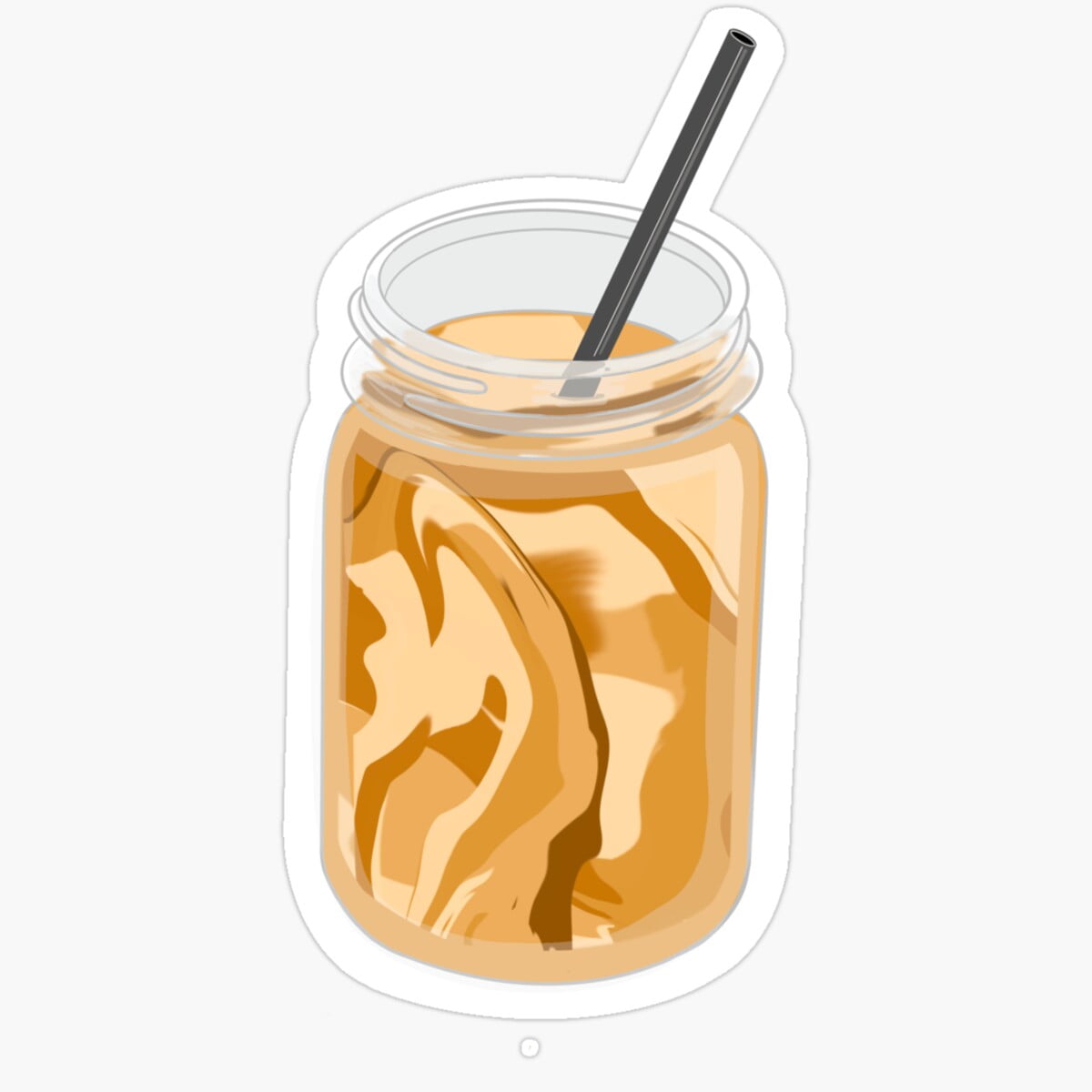 Kira iced coffee Sticker Decorative Laptop, Phone Stickers, Waterproof ...