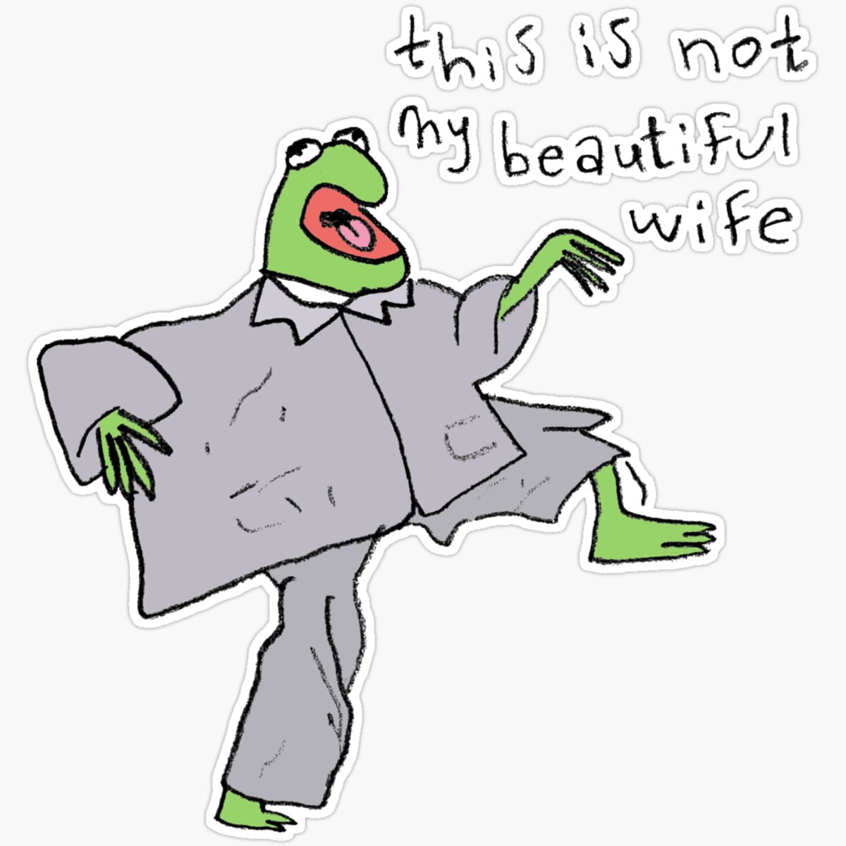 Kira kermie byrnie being bamboozled Sticker Decorative Laptop, Phone ...