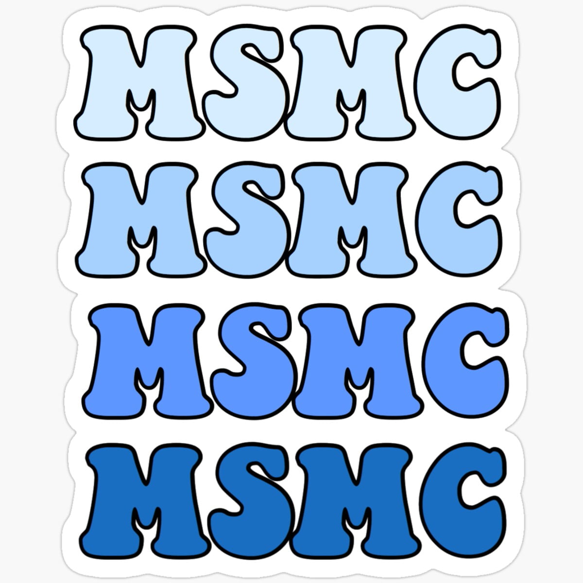 Kira ms gradient text Sticker Waterproof Sticker for Water Bottles ...