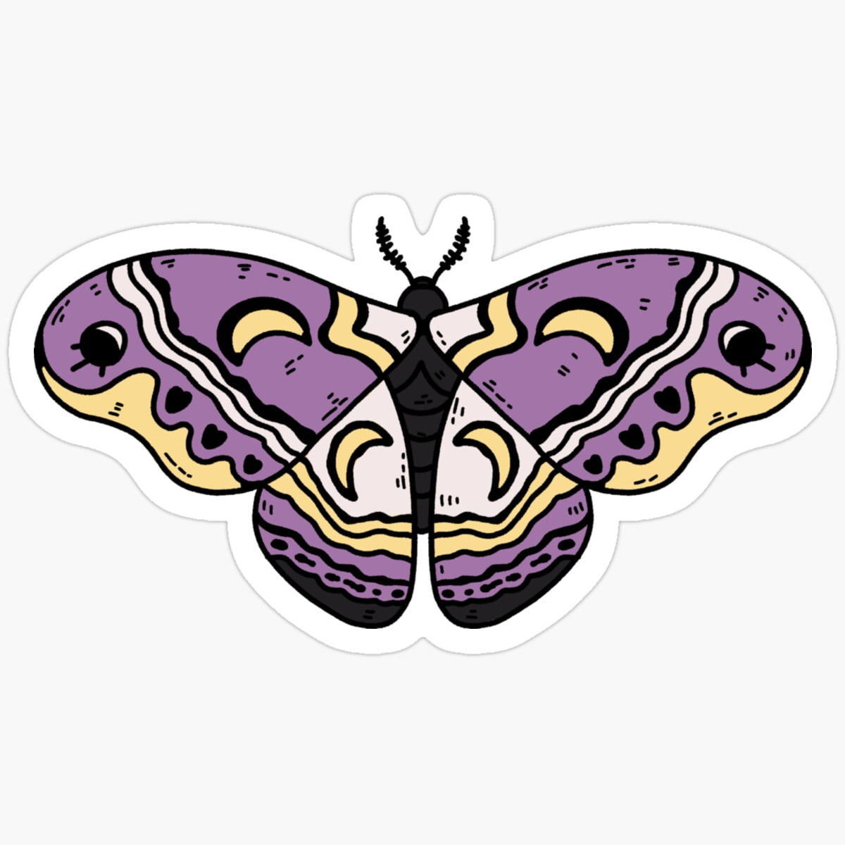 Kira nonbinary moth Sticker Waterproof Sticker for Water Bottles ...