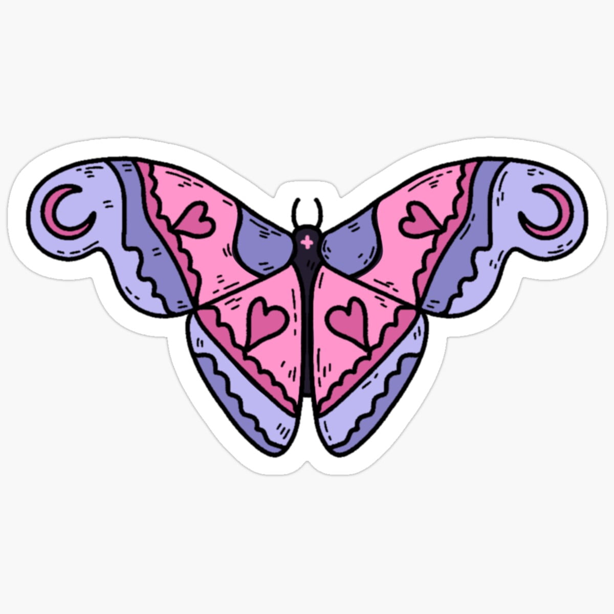 Kira omnisexual moth Sticker Waterproof Sticker for Water Bottles ...
