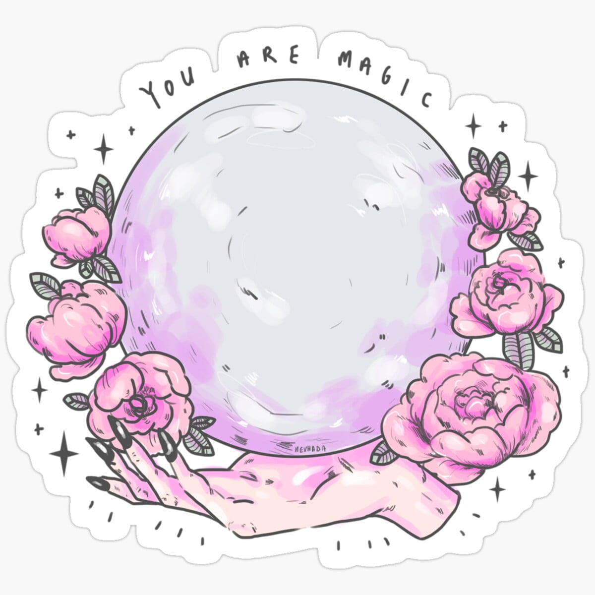 Kira you are magic - pt3 [no bg] Glossy Sticker Waterproof Sticker for ...