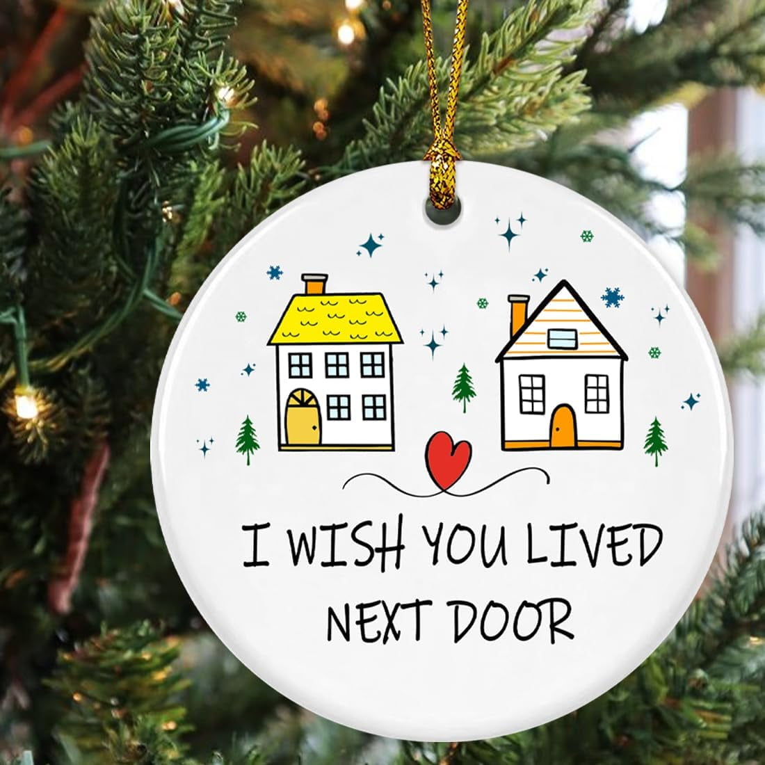 KiraKira Neighbor Christmas Ornaments 2024, Chance Made Us Neighbors ...