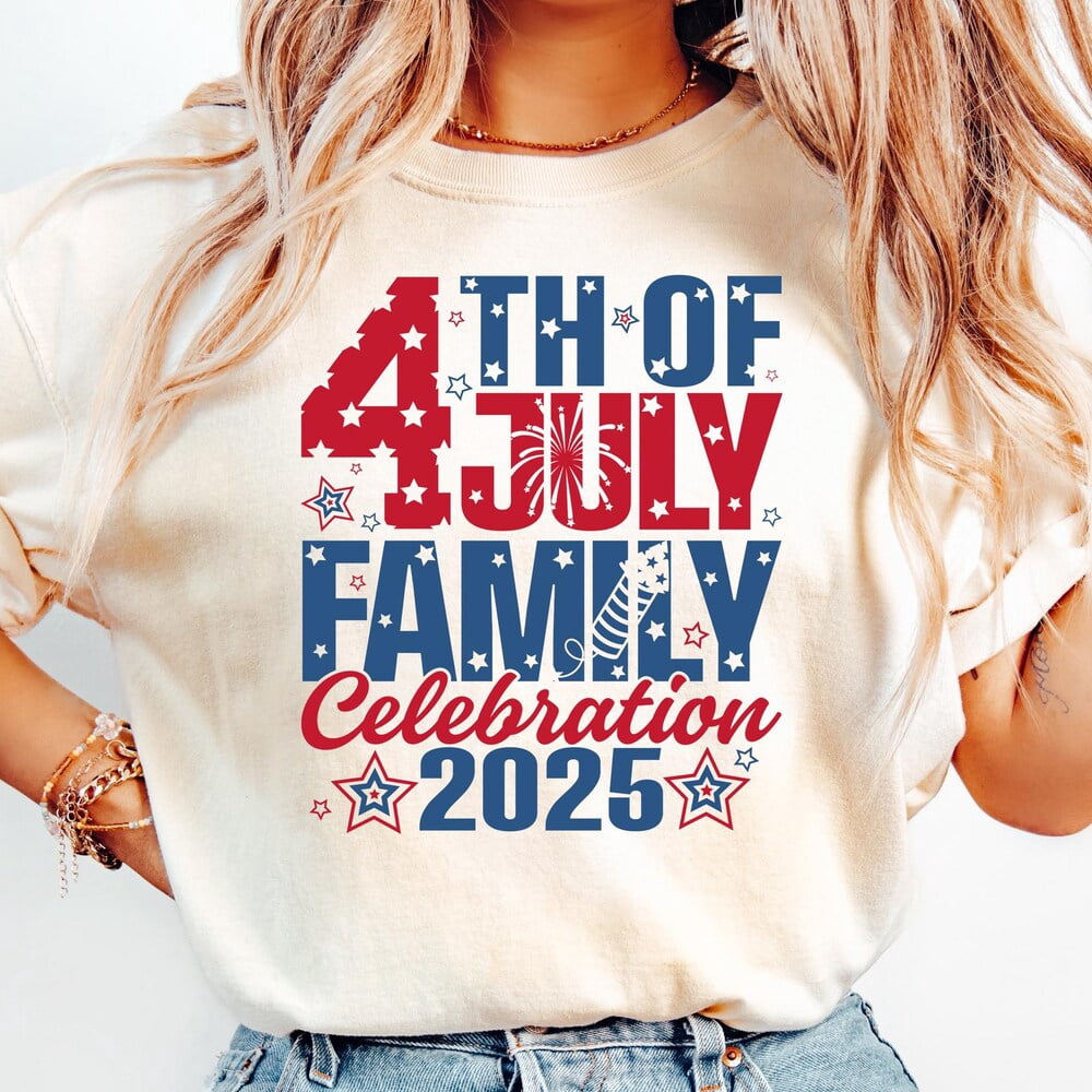 Kiraa Tee With 4Th Of July Family Crew 2025 Shirt, 4Th Of July Crew ...
