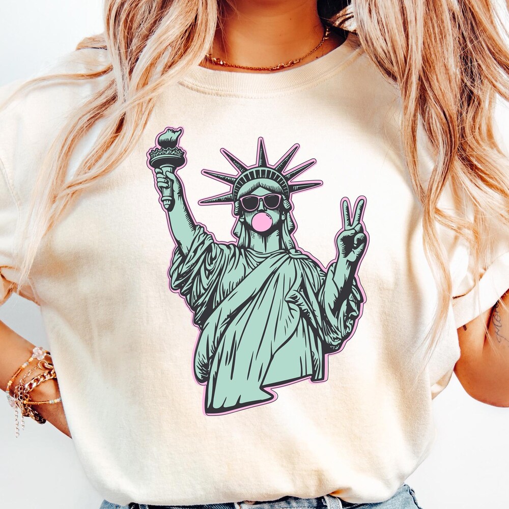 Kiraa Tee With 4Th Of July Statue Of Liberty Shirt, Usa Shirt, America ...