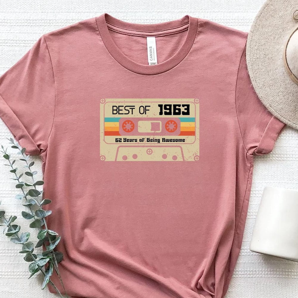 Kiraa Tee With 62Nd Birthday Shirt, Vintage 1963 Shirt, Best Of 1963 ...