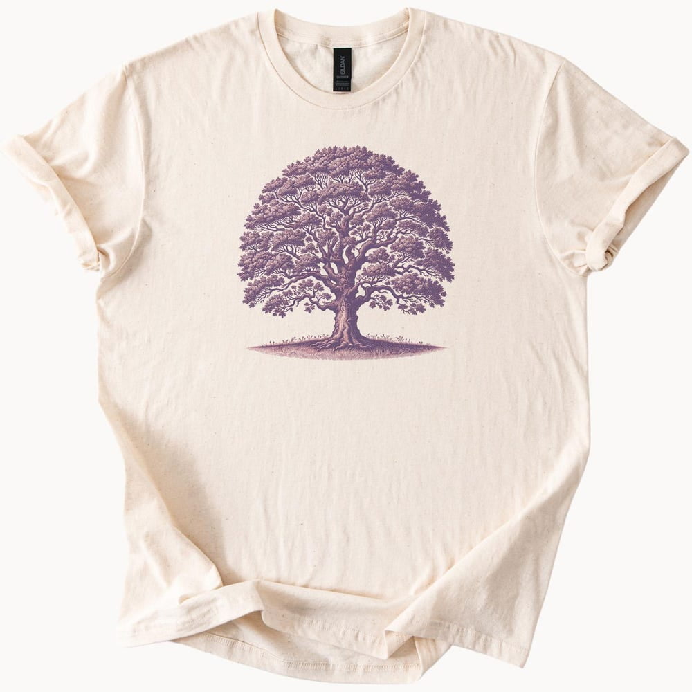 Kiraa Tee With Ancient Oak Tree Graphic Shirt Botanical Nature Tee With ...