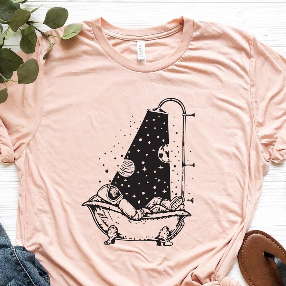 Kiraa Tee With Astronaut Shirt, Astro Shower Shirt, Astronaut Shirt ...