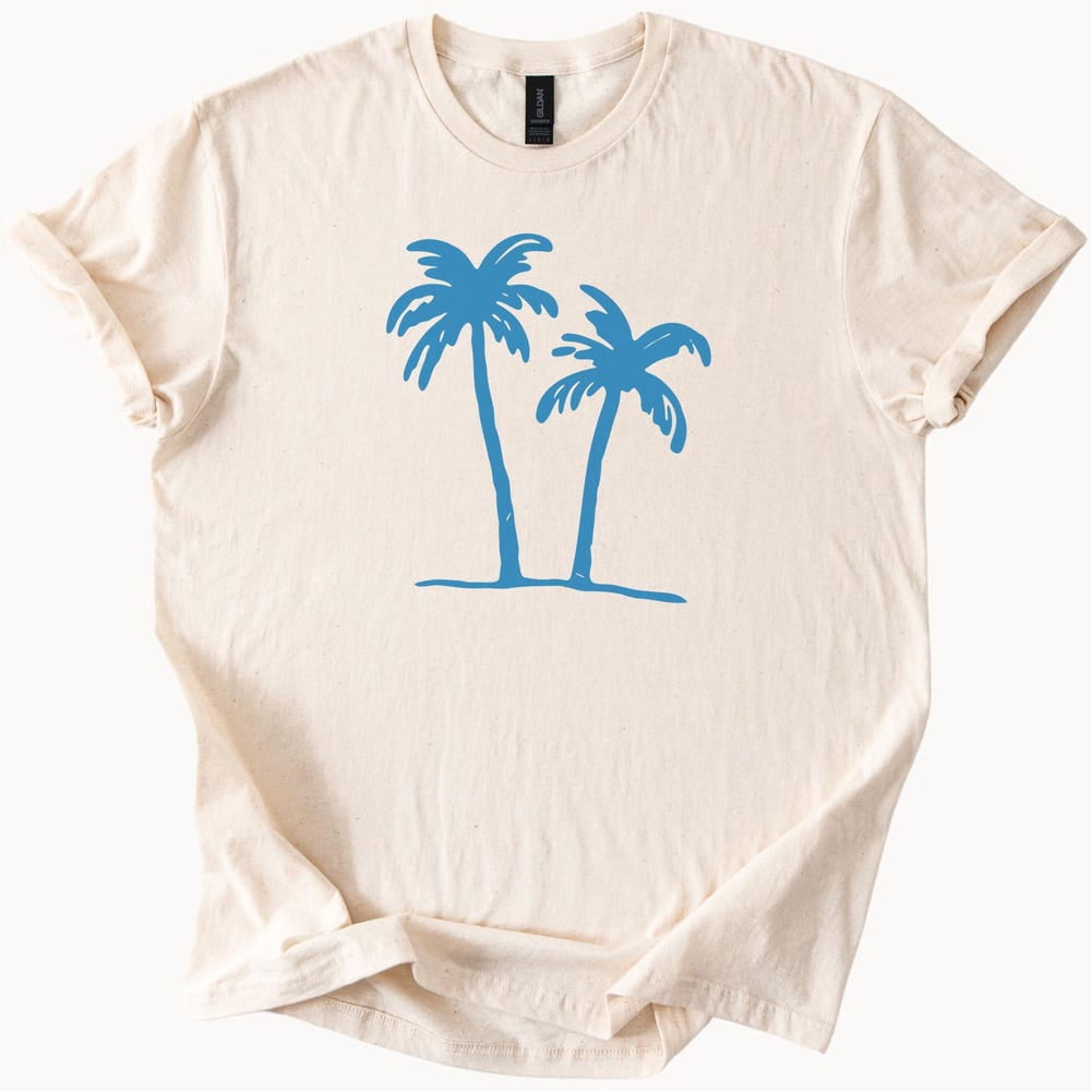 Kiraa Tee With Beach Palm Trees Graphic Tee Summer Vacation Tropical ...