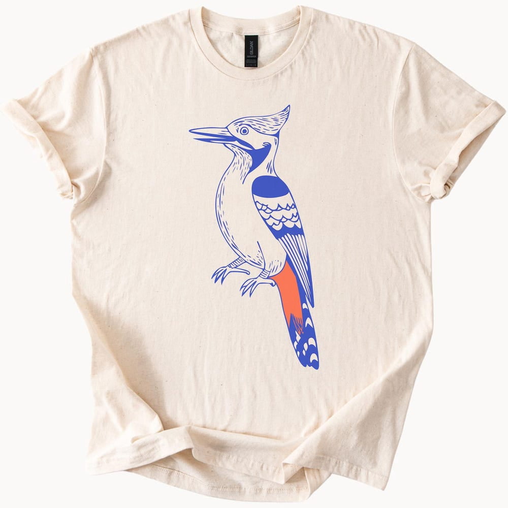 Kiraa Tee with Blue Jay Graphic T Shirt Hand Drawn Bird Art Nature ...