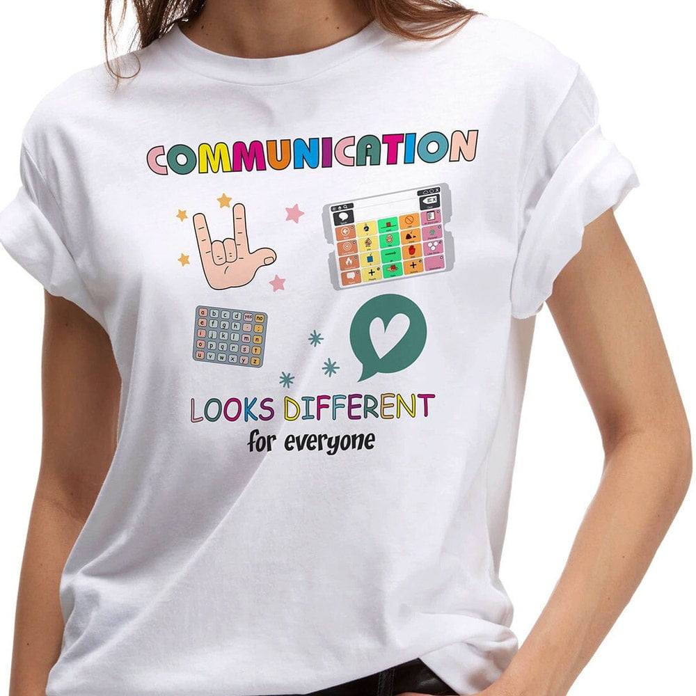 Kiraa Tee With Communication Is Different Shirt, Speech Therapy, Speech Pathologist Shirt ...