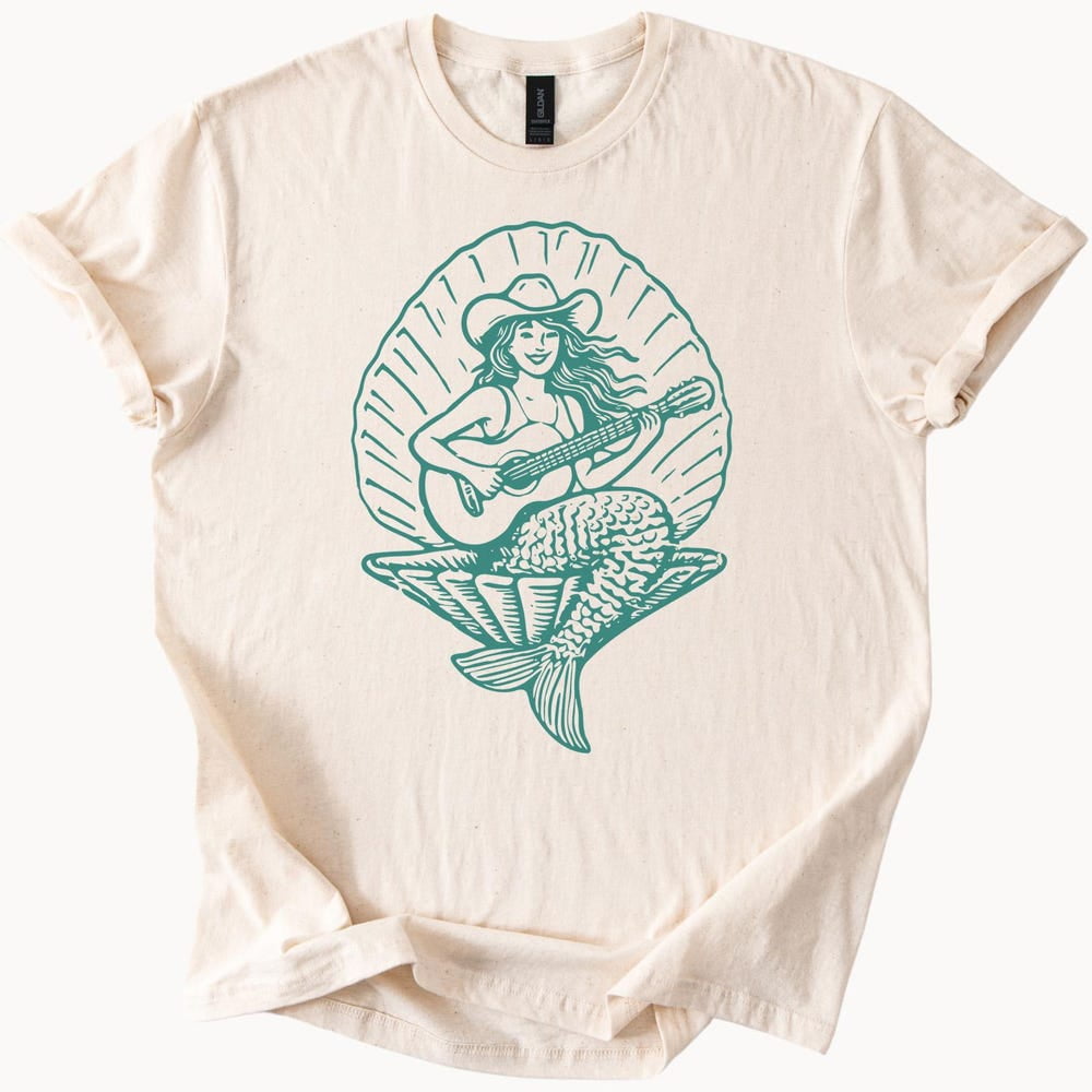 Kiraa Tee with Country Mermaid Shirt Western Music T-Shirt Ocean Lover ...
