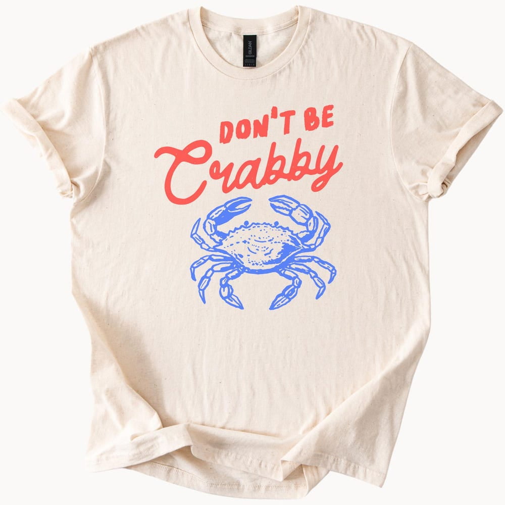 Kiraa Tee With Dont Be Crabby Graphic T Shirt Cute Blue Crab ...