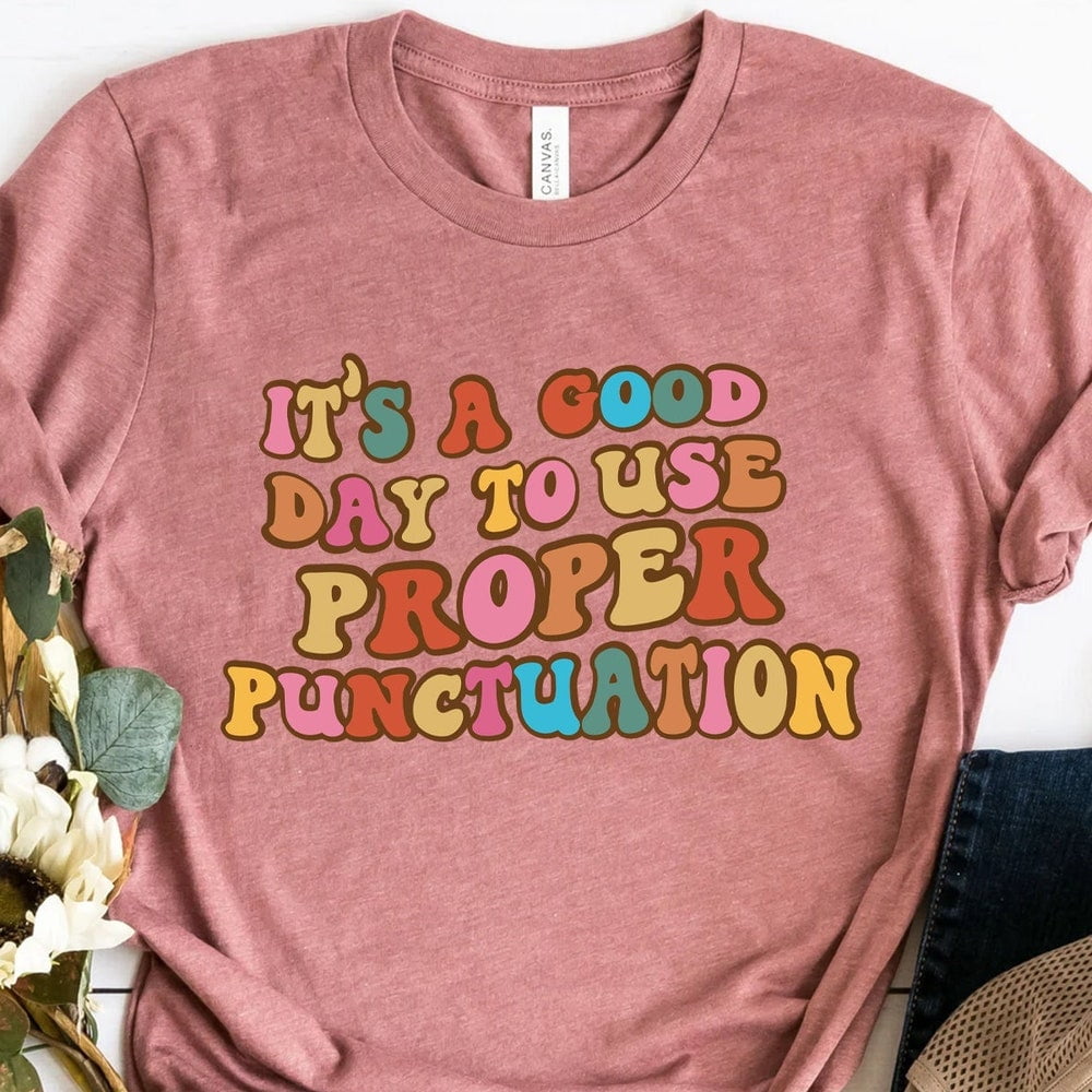 Kiraa Tee With Grammar Teacher Shirt, Punctuation Shirt, English ...