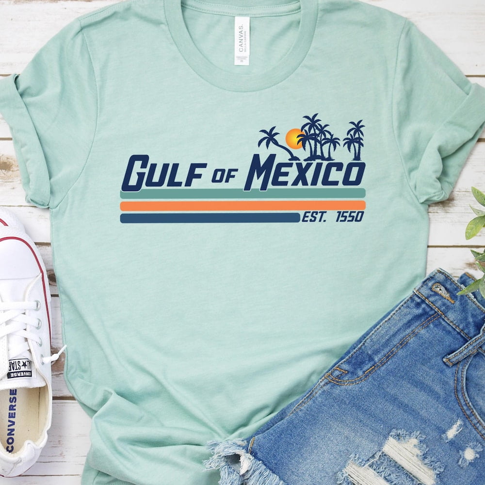 Kiraa Tee With Gulf Of Mexico Shirt Gulf Coast Shirt Historical Gulf Of ...