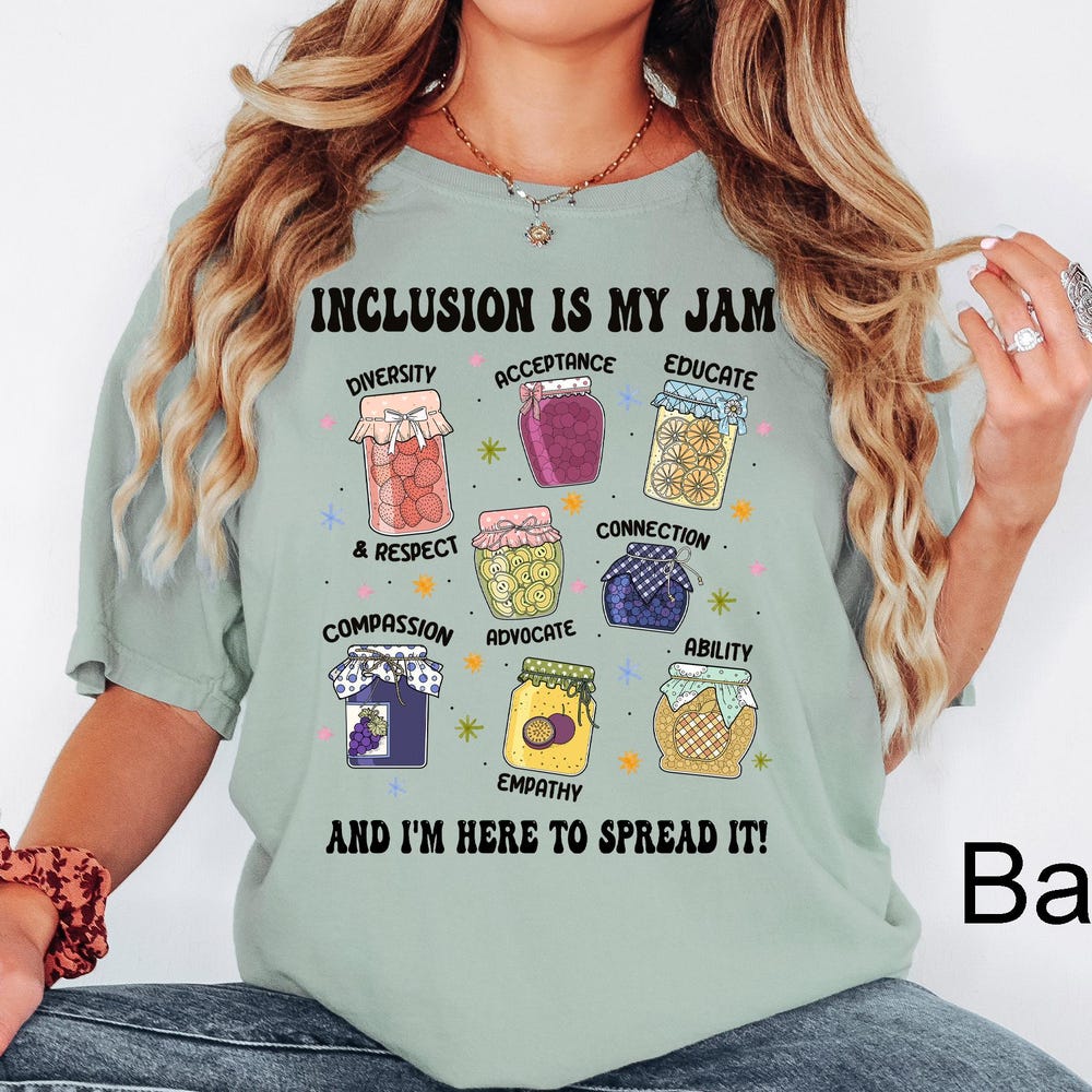 Kiraa Tee With Inclusion Tee, Neurodiversity Shirt, Inclusion Is My Jam ...