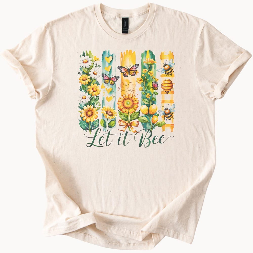 Kiraa Tee With Let It Bee Shirt With Sunflowers Butterflies Bees And ...