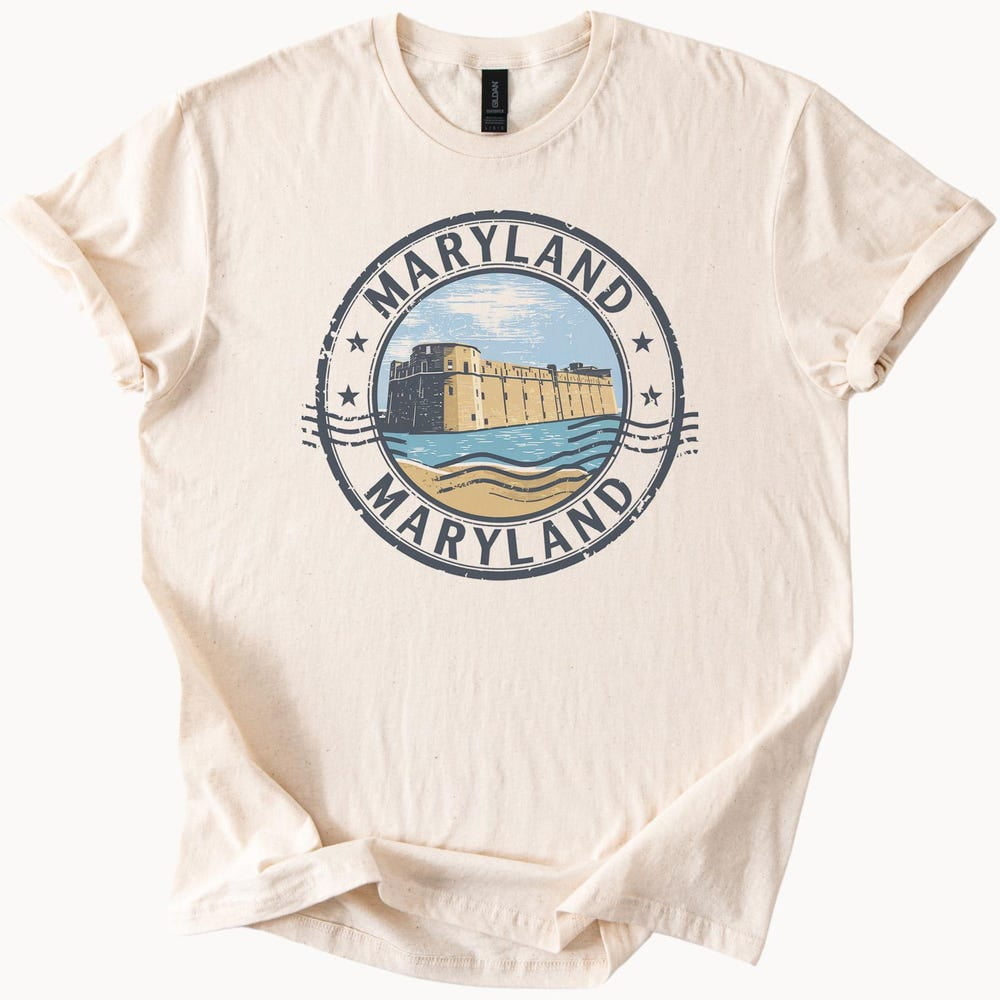 Kiraa Tee with Maryland Fort Graphic T Shirt Maryland State Landmark ...
