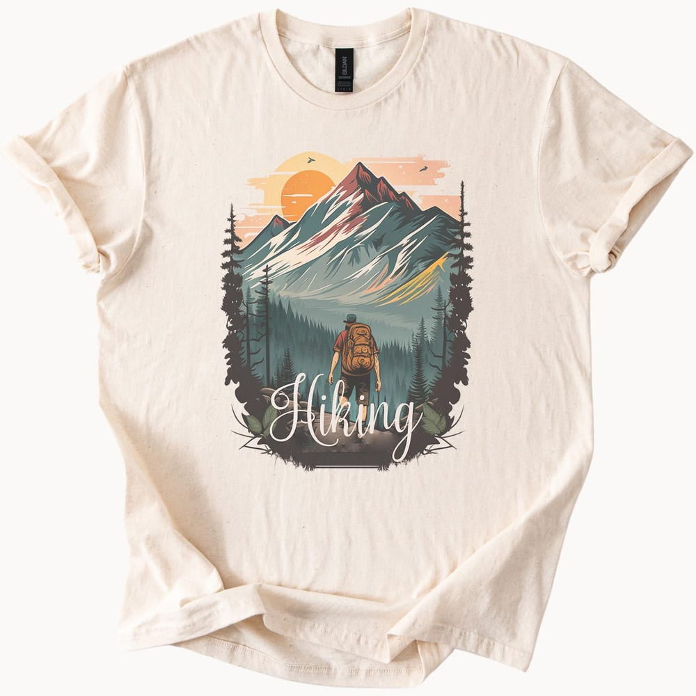 Kiraa Tee With Mountain Hiking Graphic T Shirt Nature Adventure ...