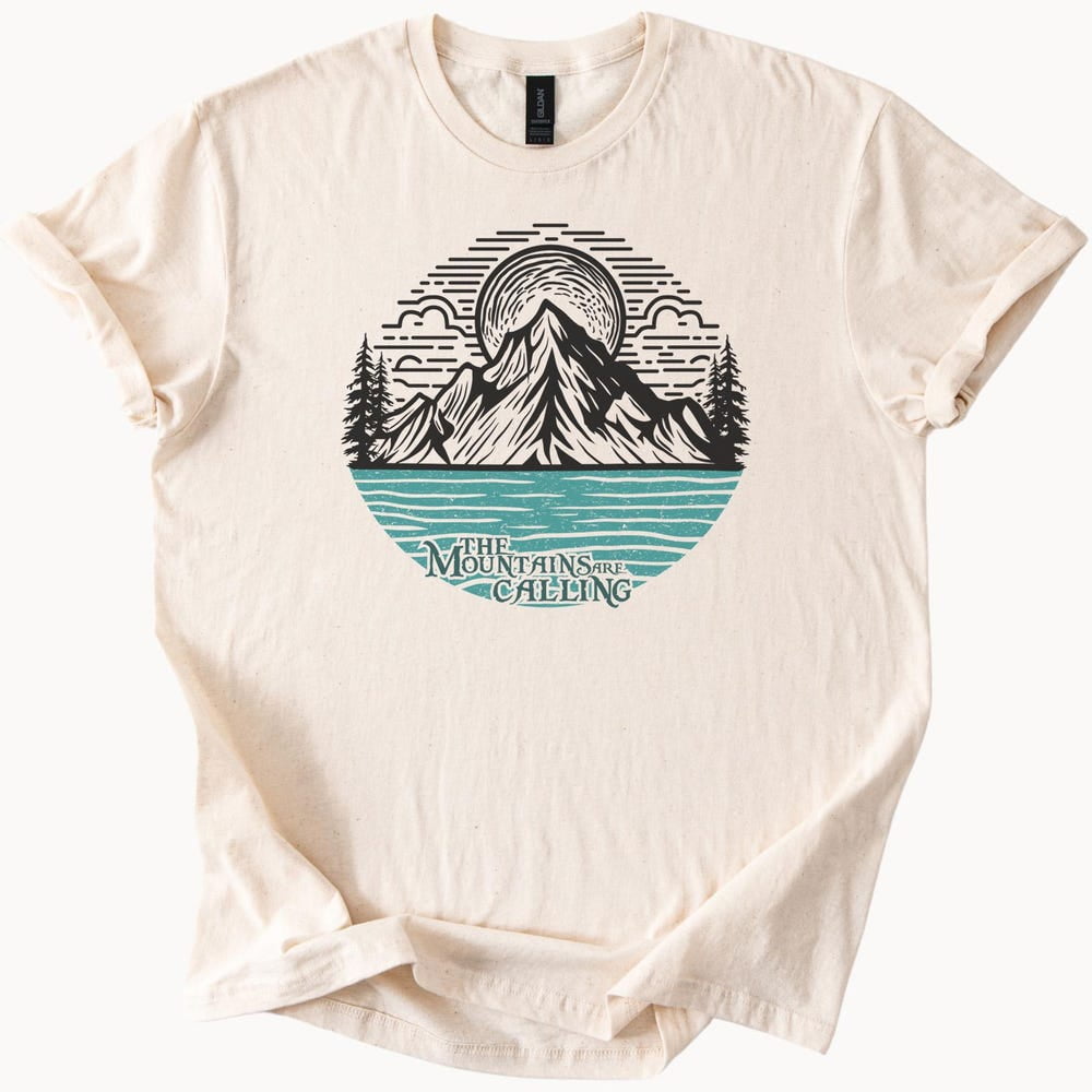 Kiraa Tee With The Mountains Are Calling Graphic Tee Mountain Nature ...