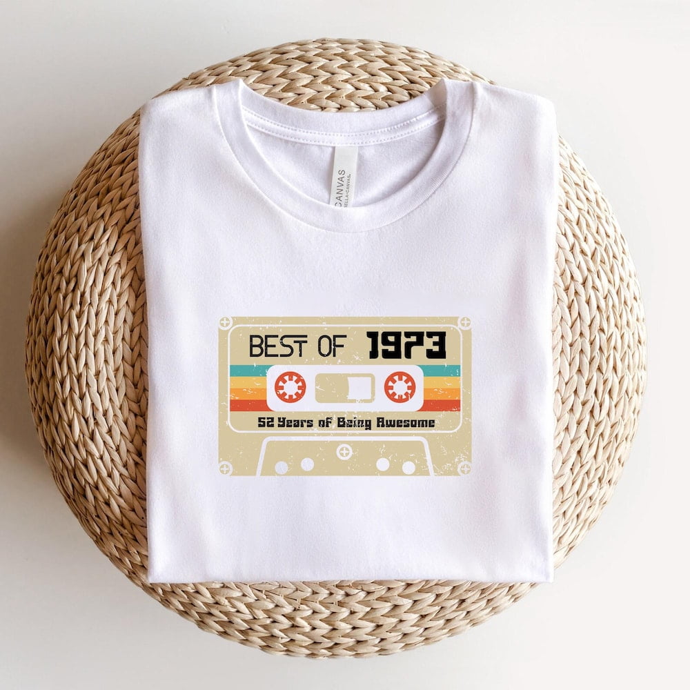Kiraa Tee With Retro 52Nd Birthday Tee, Celebrating 1973, Perfect Gift ...