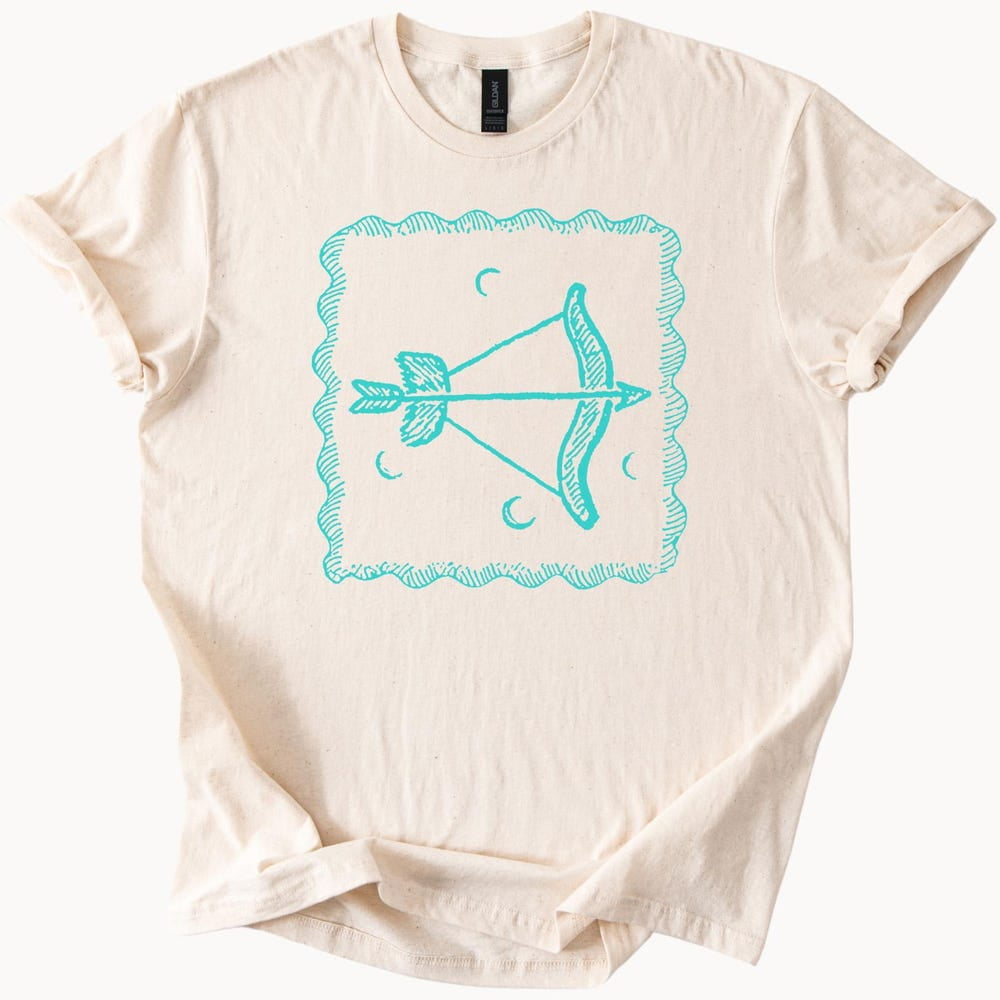 Kiraa Tee With Sagittarius Zodiac Bow And Arrow Graphic Tee Astrology ...