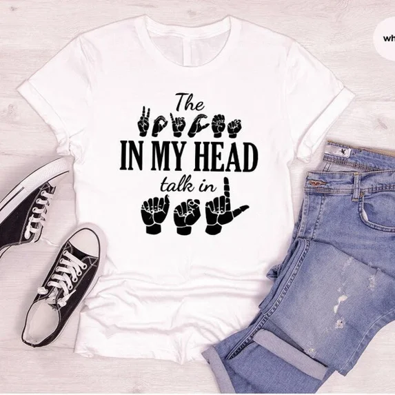 Kiraa Tee With Asl Teacher Gift, Sign Language Tshirt, Asl Awareness T ...