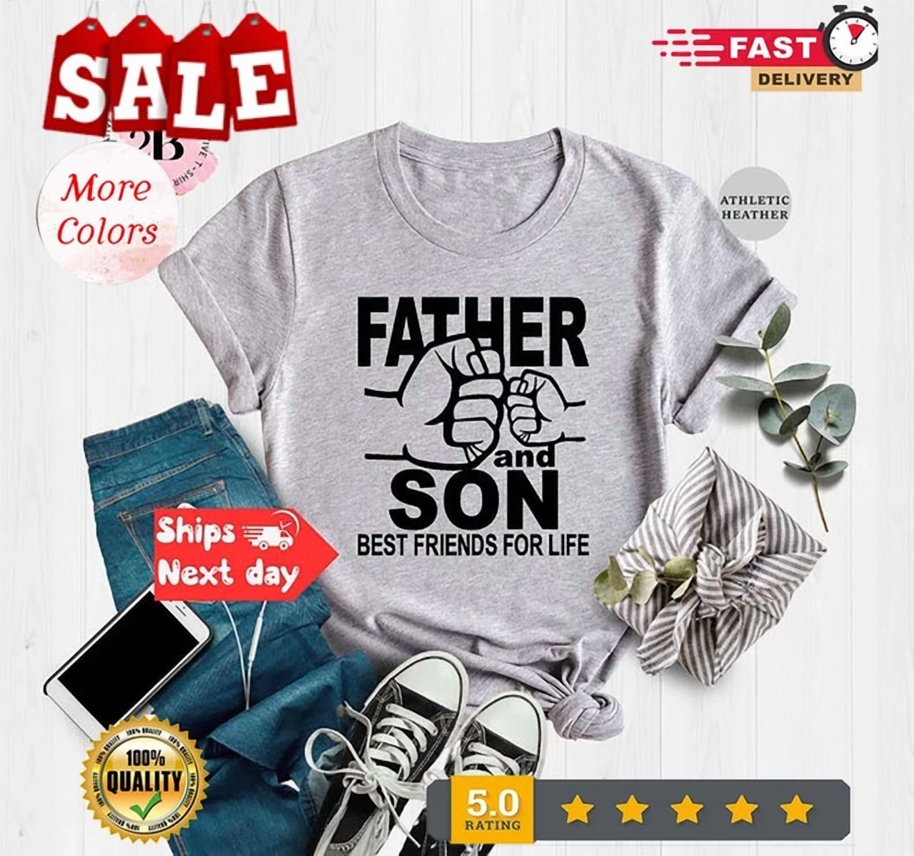 Kiraa Tee With Father And Son Matching Shirts Best Friends For Life ...
