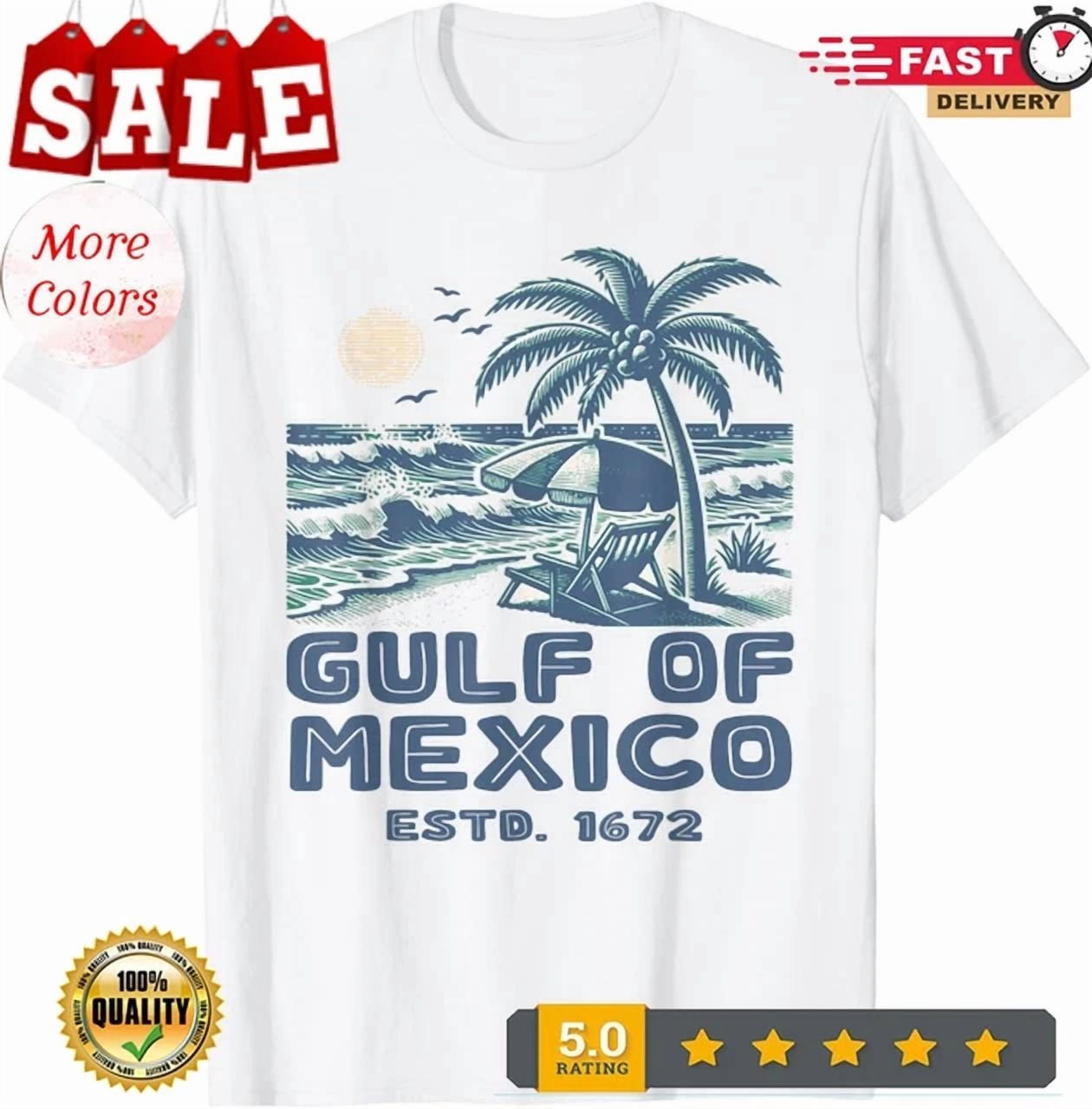 Kiraa Tee With Gulf Of Mexico 1672 Vintage Beach Gulf Of Mexico Forever ...