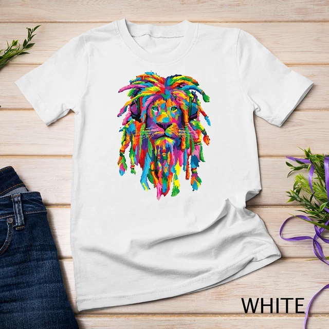 Kiraa Tee With Mosaic Lion Tshirt, Reggae Tshirt Unisex S-5Xl T-Shirt ...