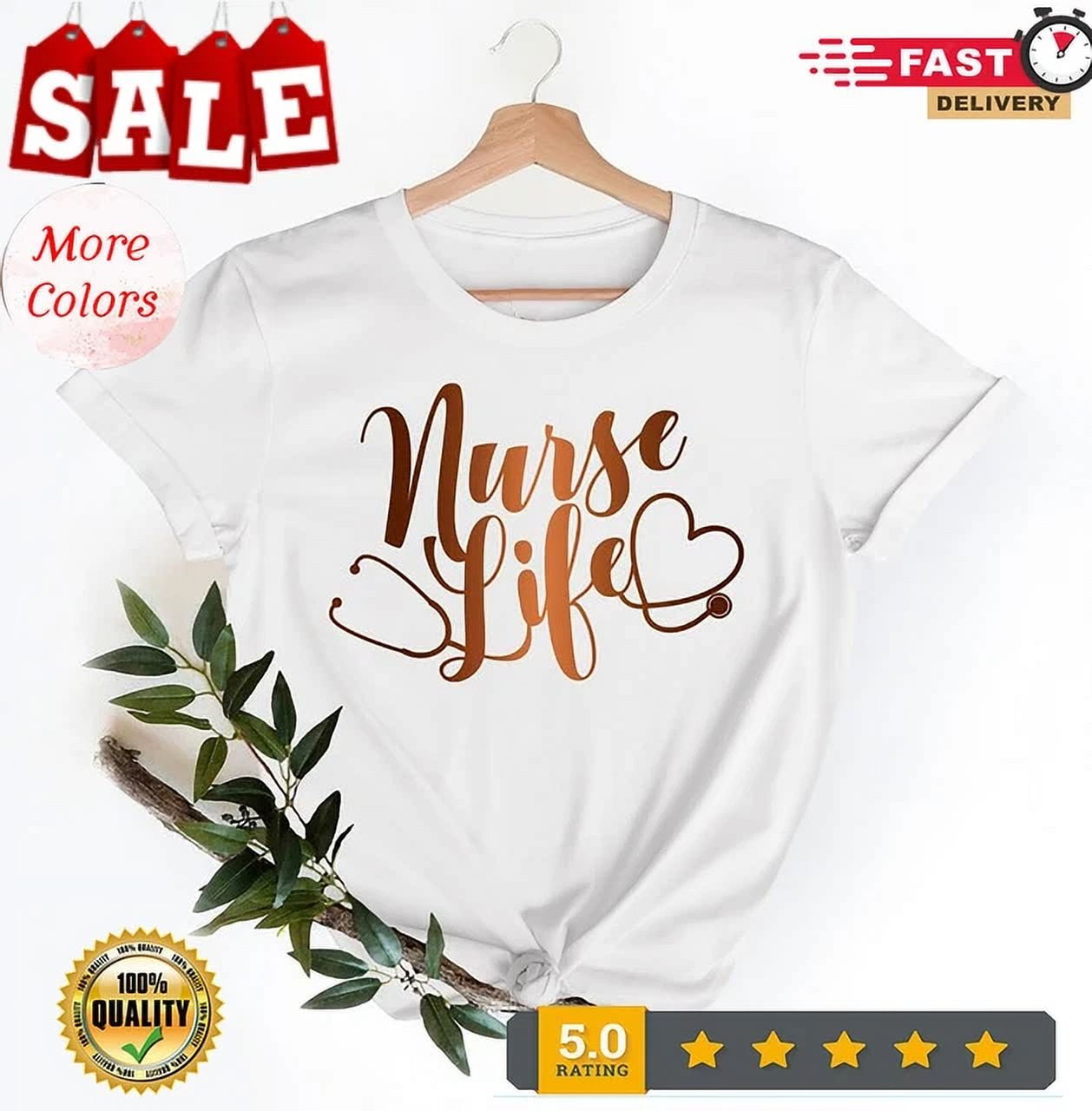 Kiraa Tee With Nurse Life Shirt, Nurse Week Gift, Nurse Shirts ,Rn Shirts, Nurse Week, Cna S ...