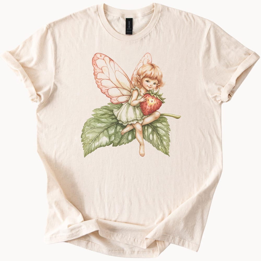 Kiraa Tee With Strawberry Fairycore Tshirt Cottagecore Aesthetic Tee ...