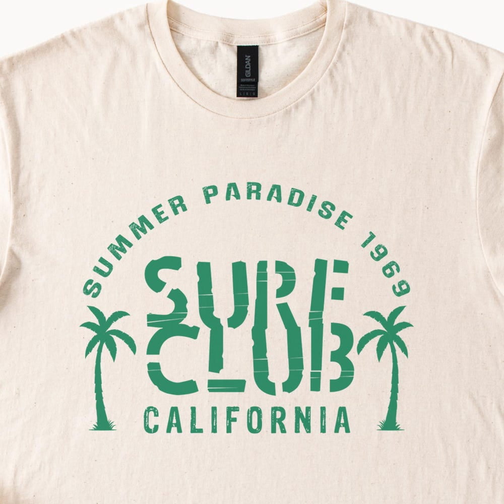 Kiraa Tee With Surf Club Shirt California 1969 T Shirt Summer Paradise ...