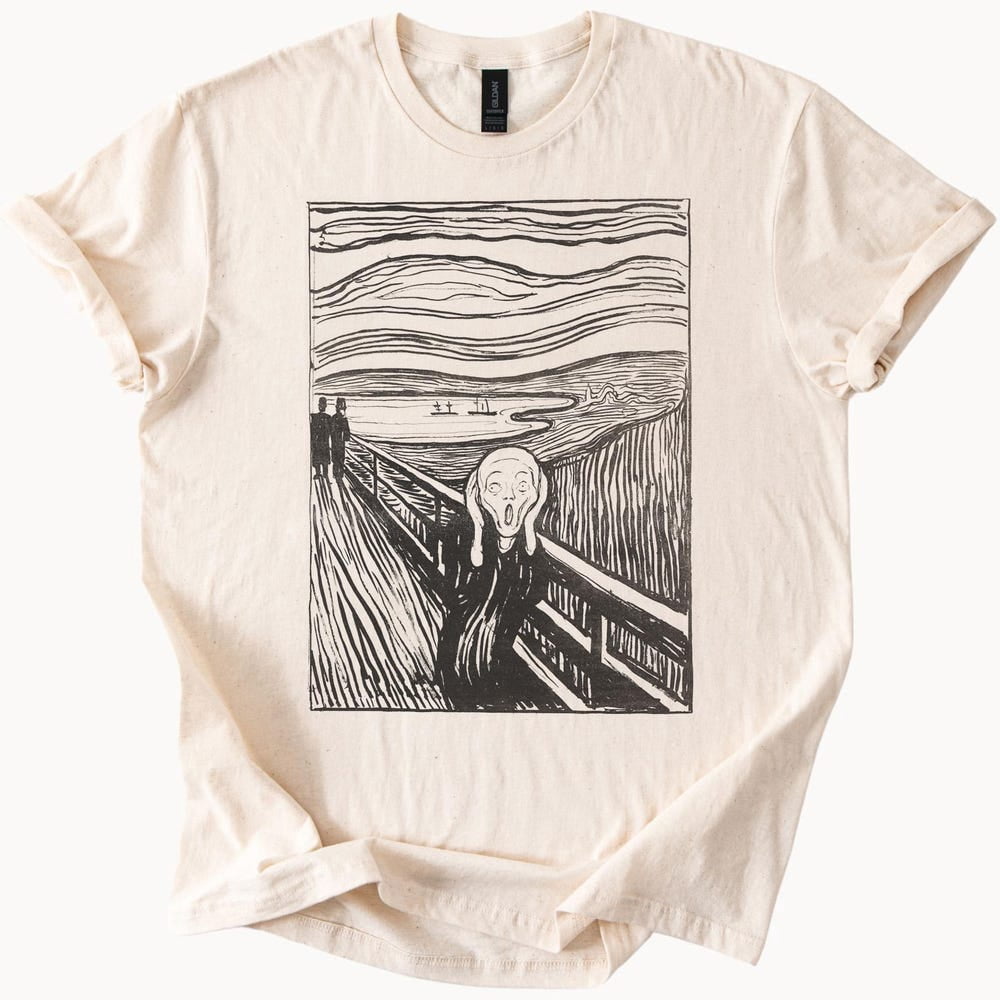 Kiraa Tee With The Scream Edvard Munch Art T Shirt Expressionist ...
